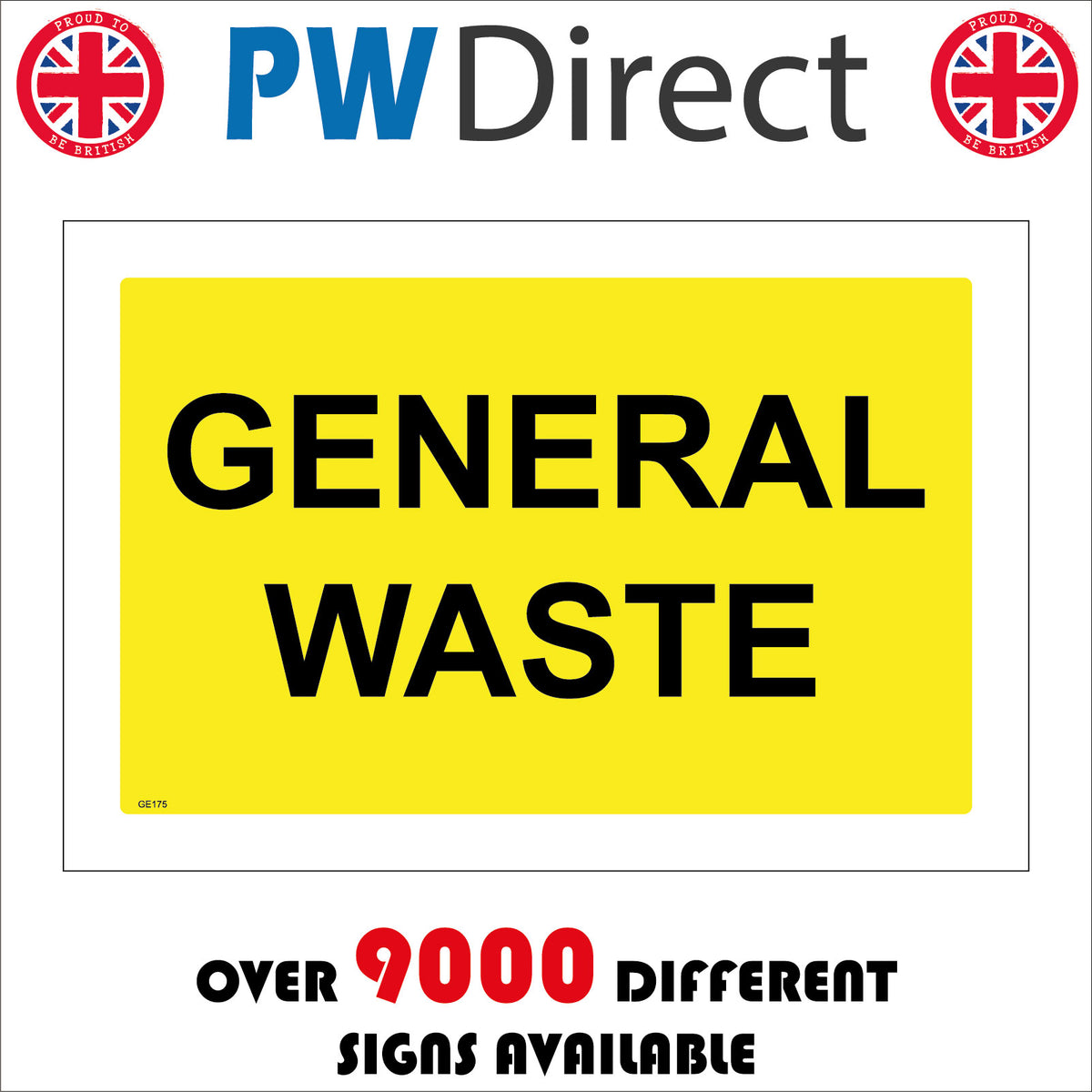 General Waste Sign – PWDirect