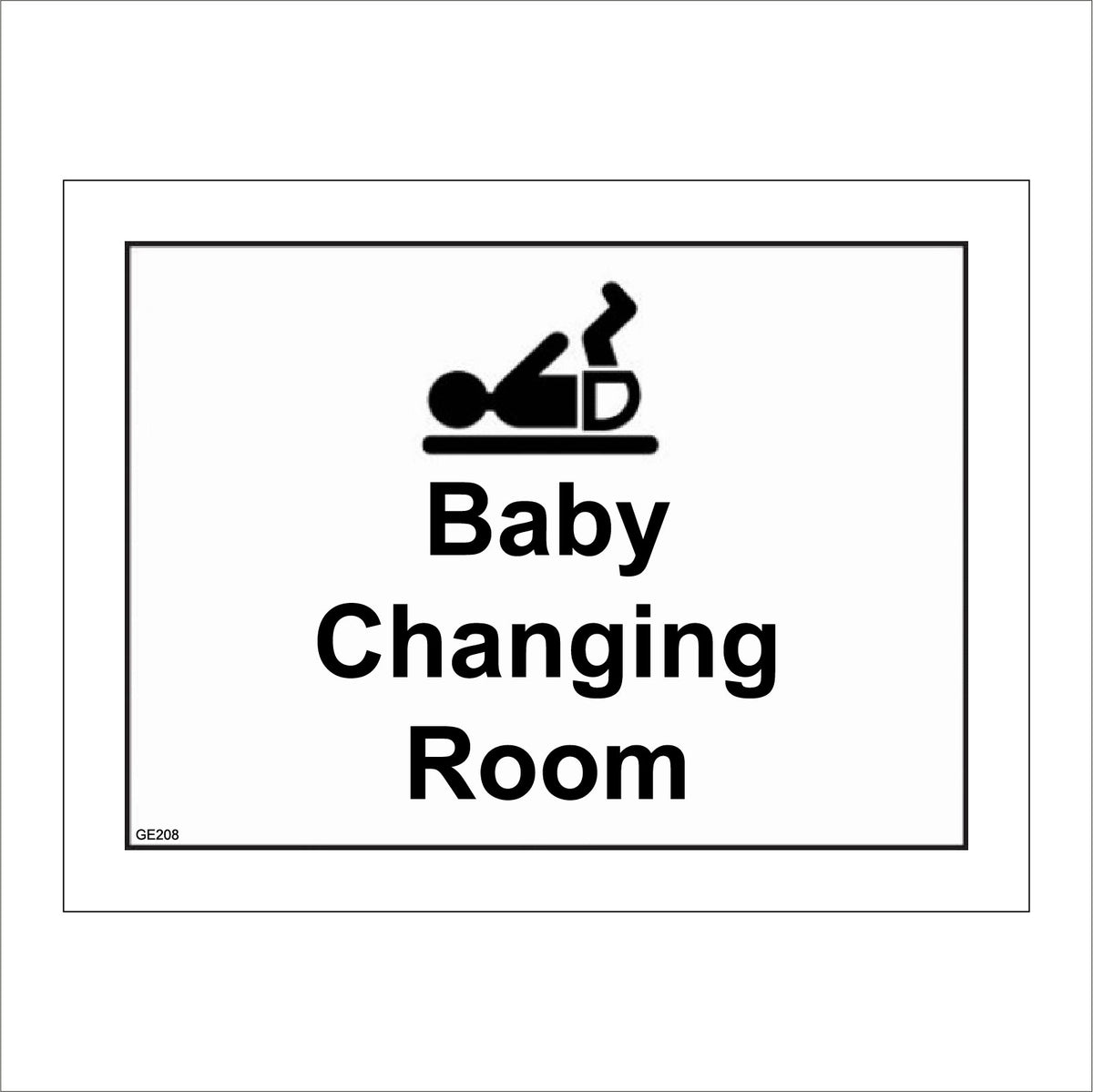 Baby Changing Room Sign with Baby – PWDirect