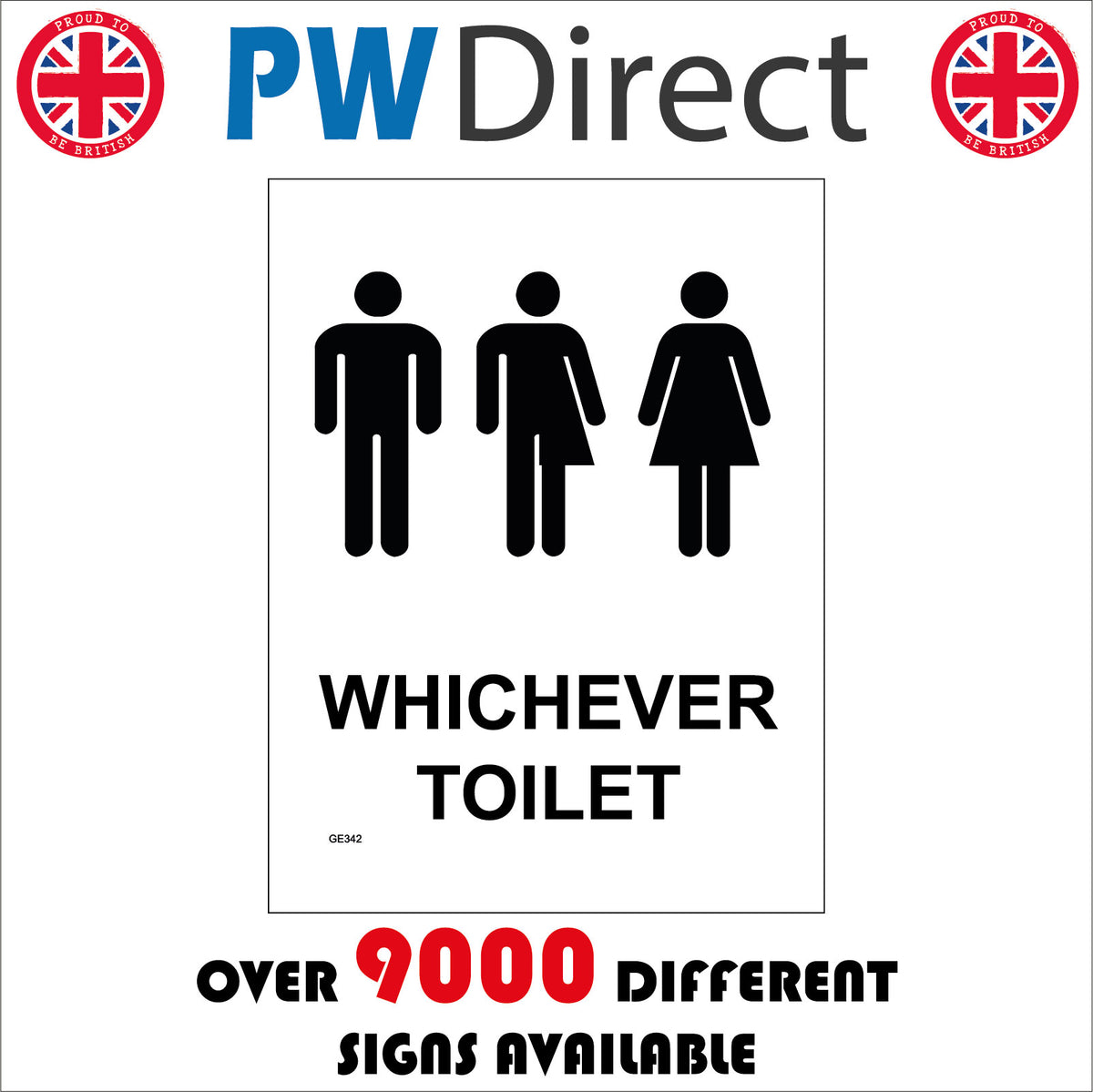 Whichever Toilet Sign with People – PWDirect