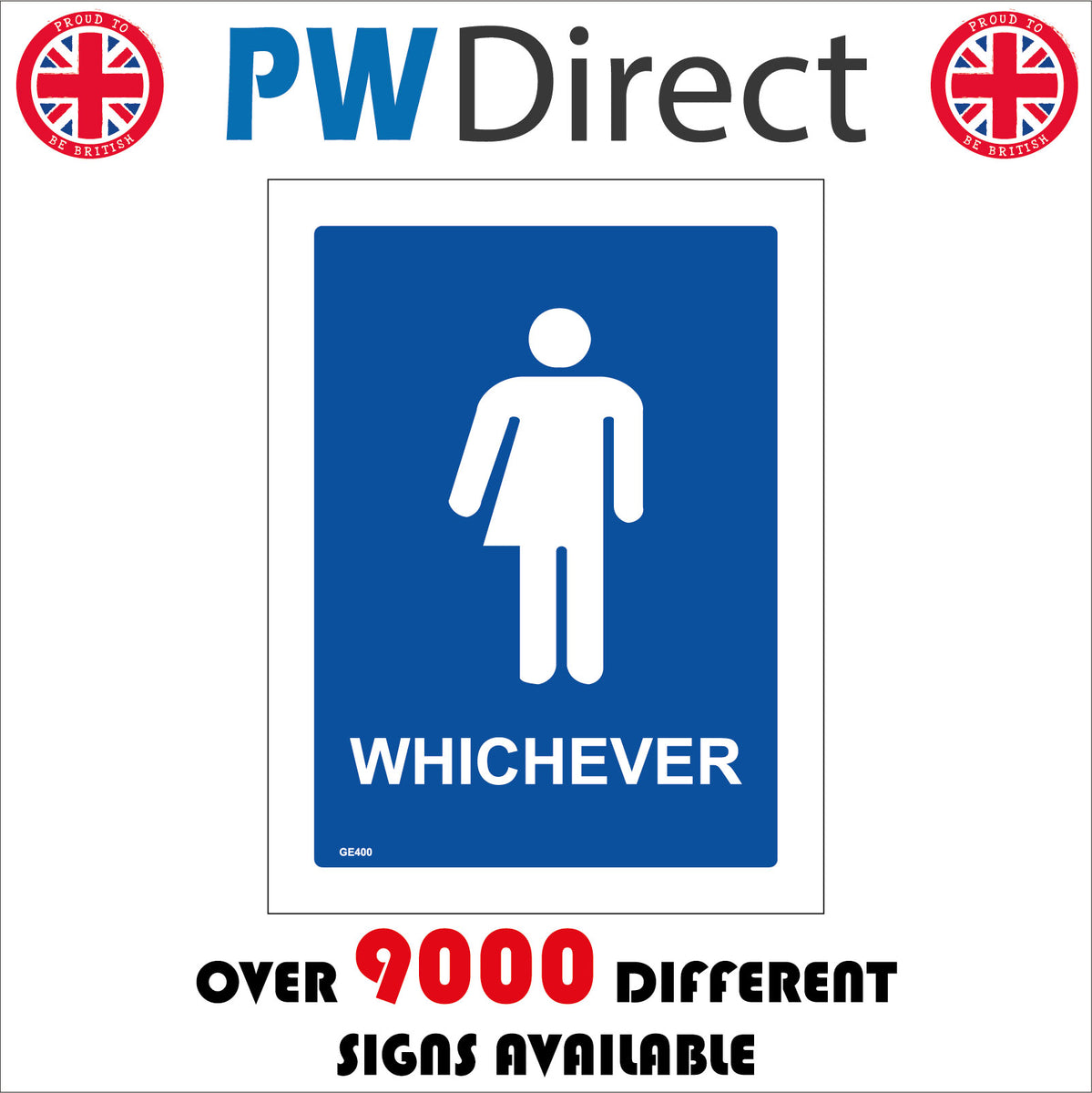 Whichever Toilet Sign with Person – PWDirect