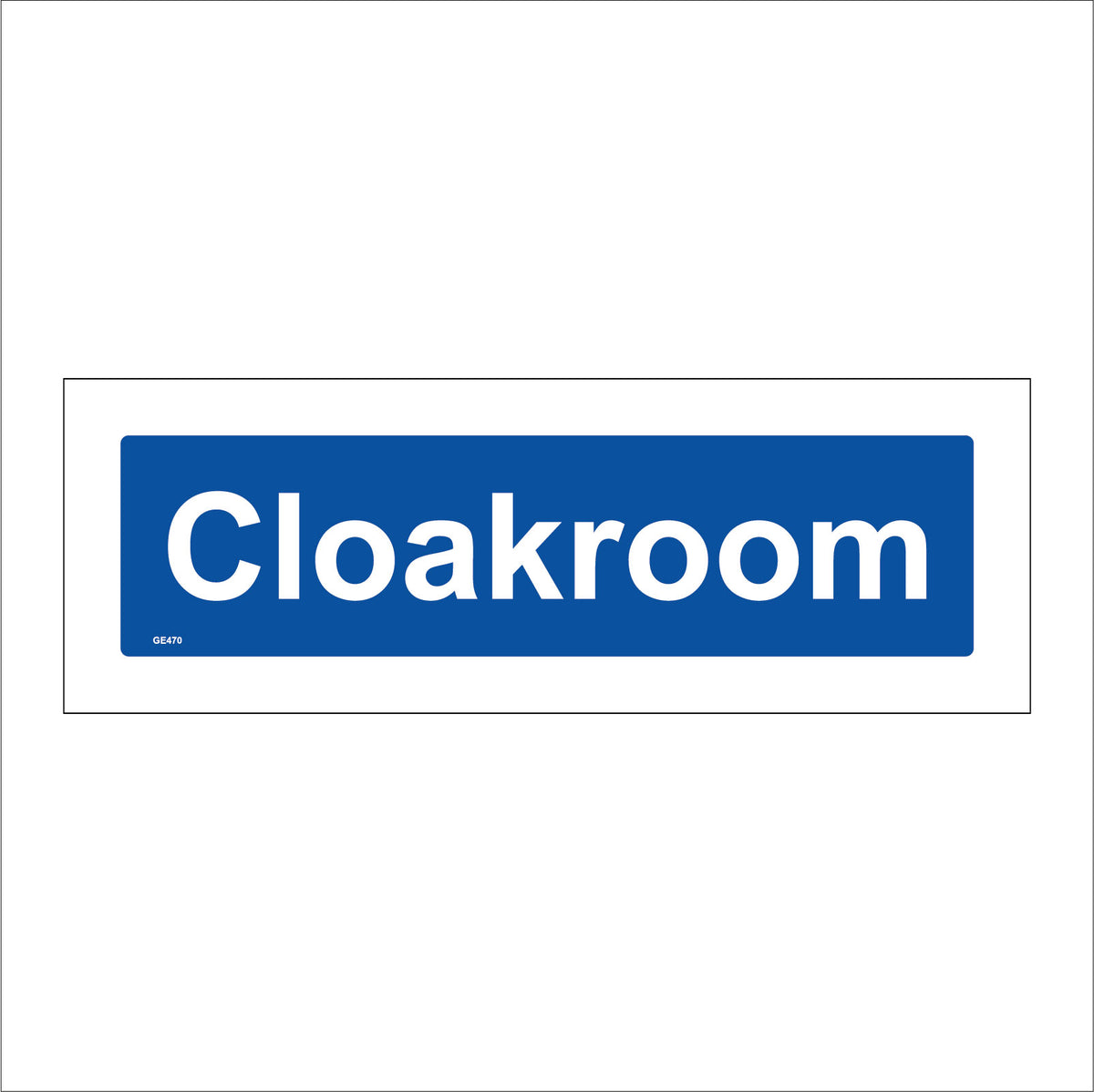 Cloakroom Sign – PWDirect