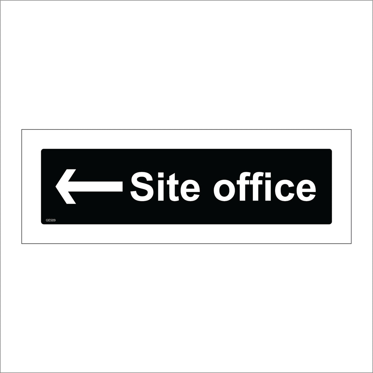 Site Office Left Sign with Arrow – PWDirect