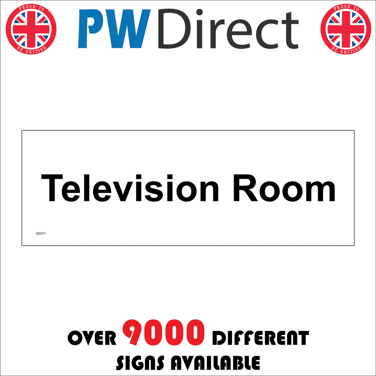 Television Room Sign – PWDirect