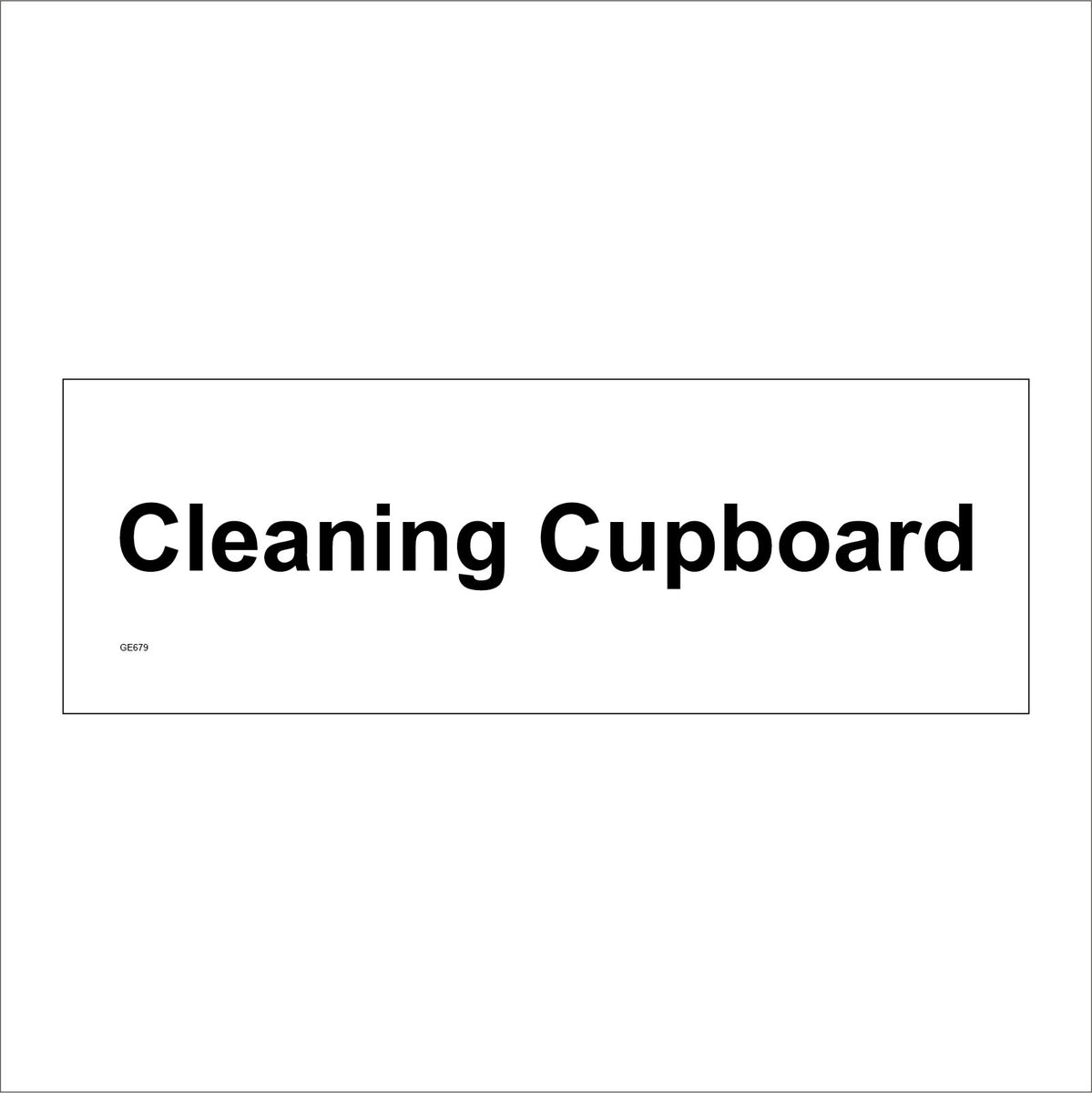 Cleaning Cupboard Sign – PWDirect