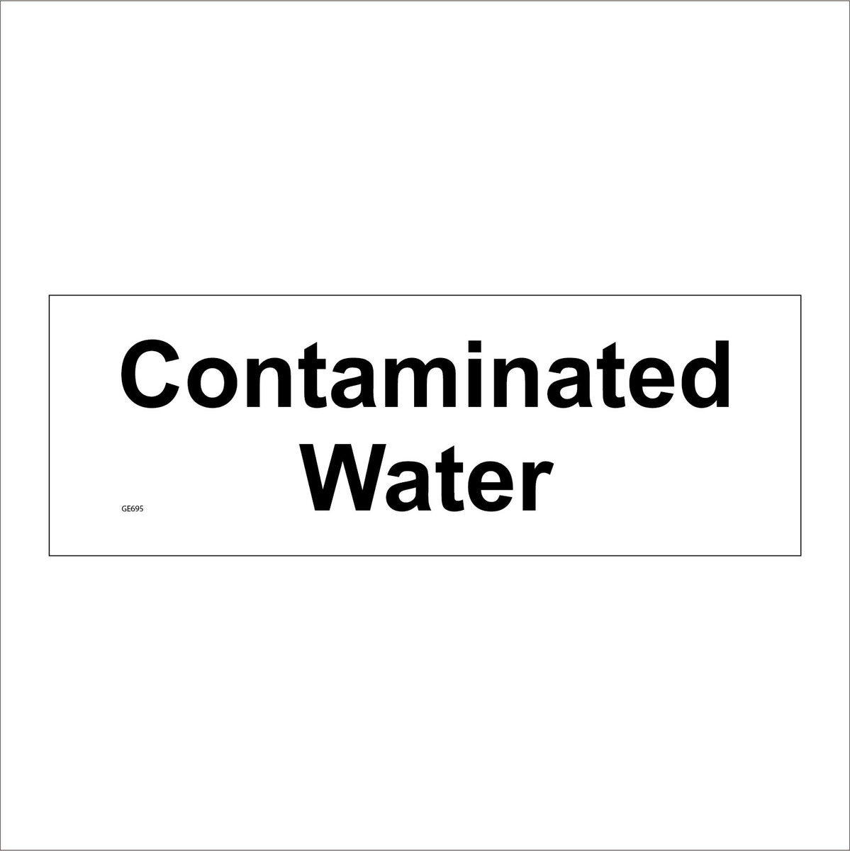 Contaminated Water Sign – PWDirect