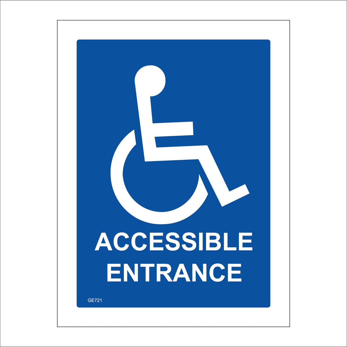 Accessible Entrance Sign with Disabled Logo – PWDirect