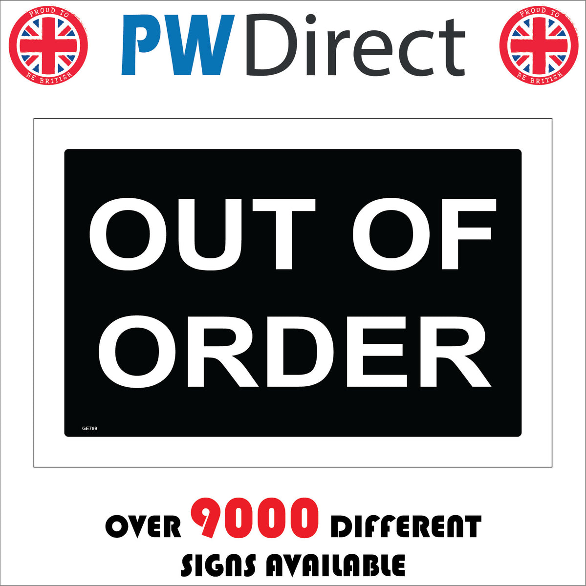 Out Of Order Sign – PWDirect