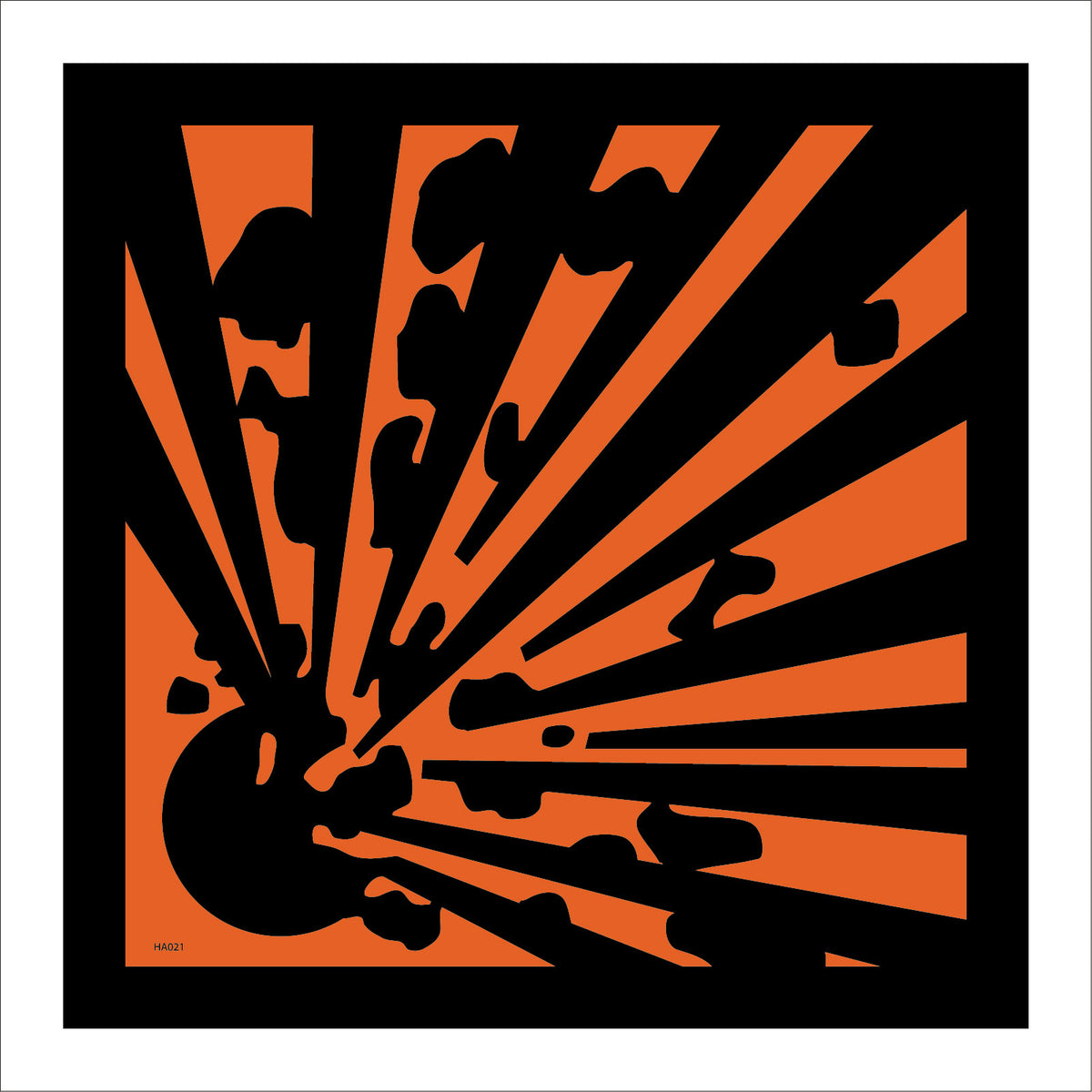 Explosion Hazard Sign Sign with Explosion – PWDirect