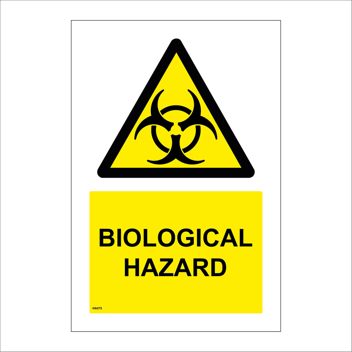 Biological Hazard Sign with Biological Sign Triangle – PWDirect