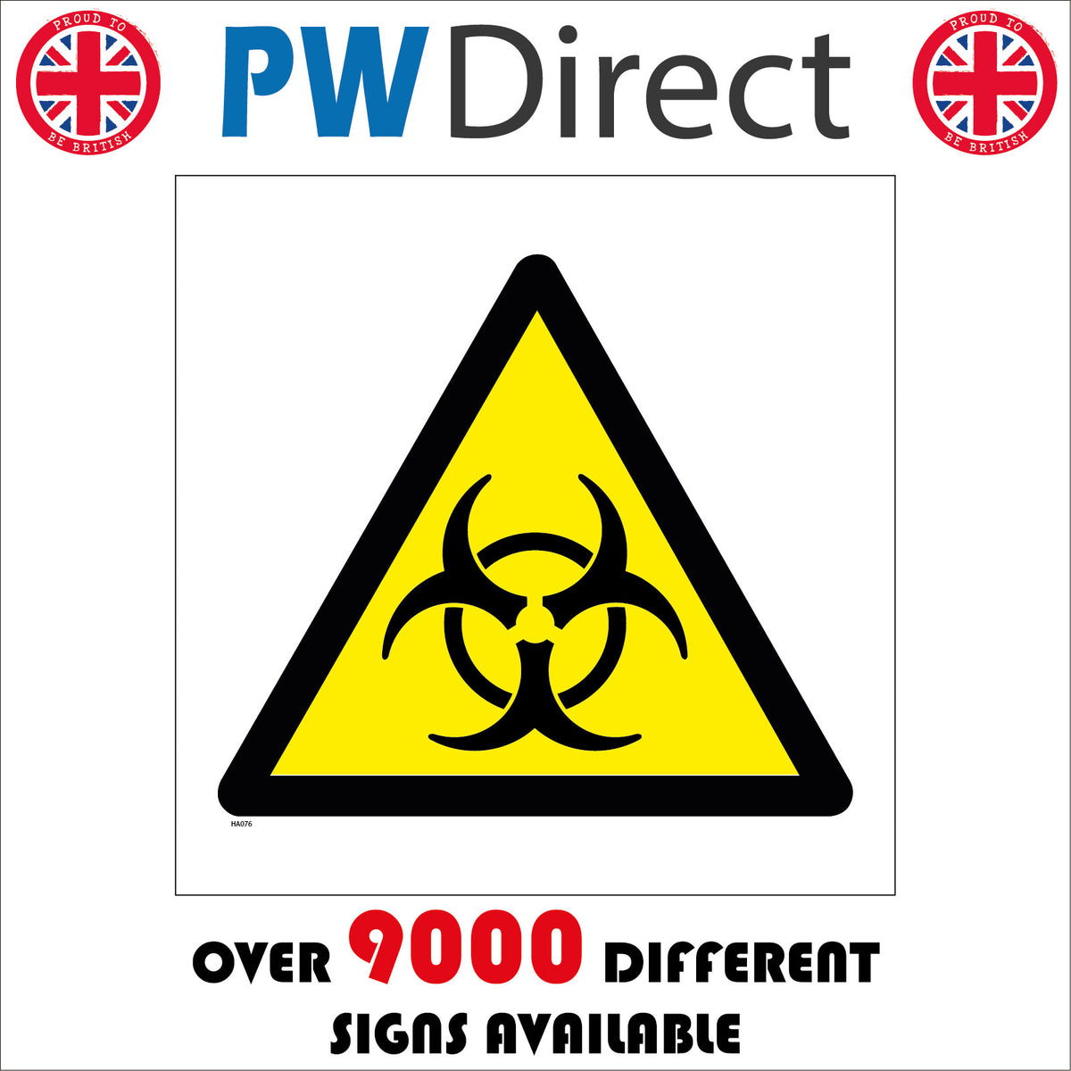 Biological Hazard Sign with Biological Sign Triangle – PWDirect