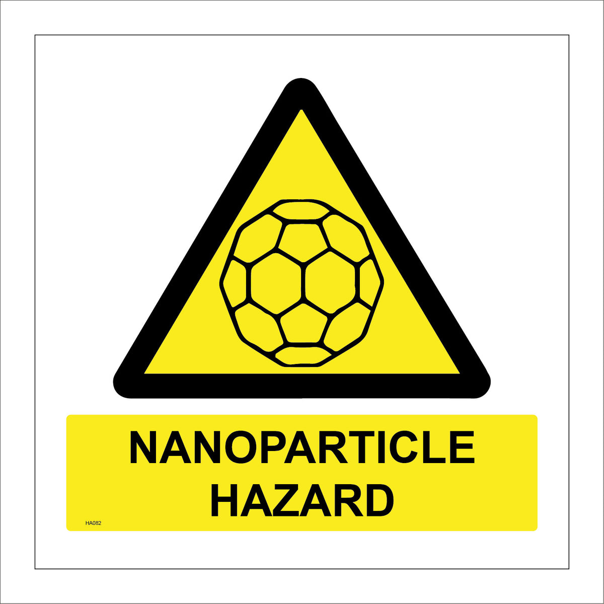 Nanoparticle Hazard Sign with Triangle Particle – PWDirect