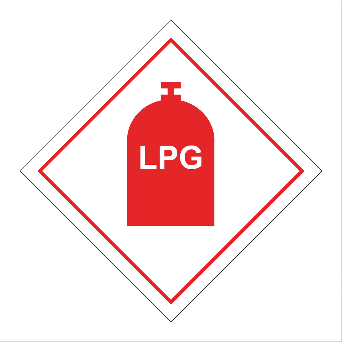 Low Propane Gas Bottle Sign with Can – PWDirect