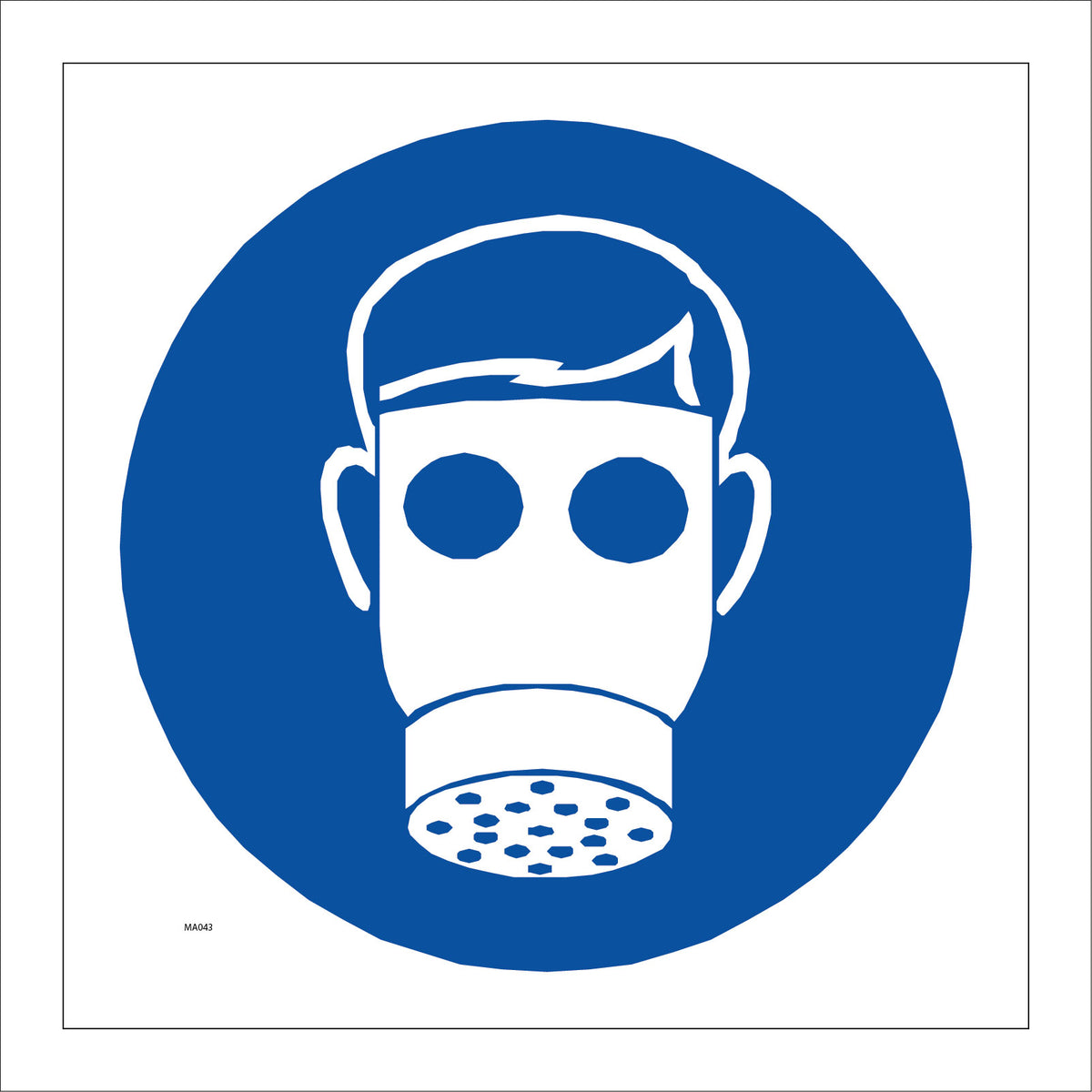 Respirator Sign with Gas Mask – PWDirect