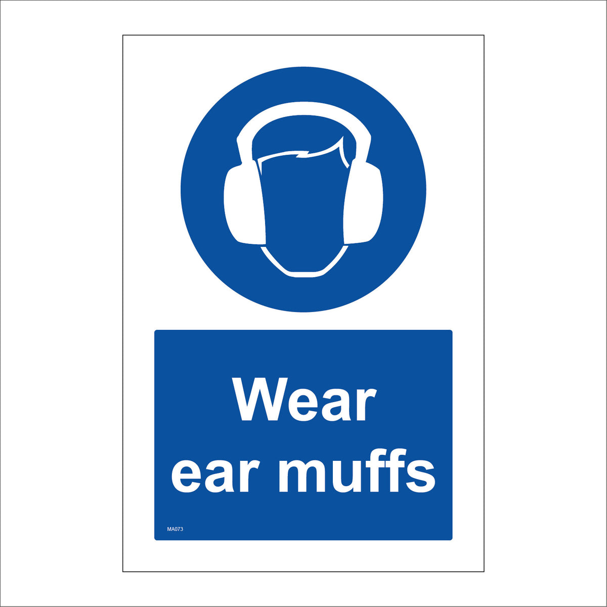 Wear Ear Muffs Sign with Face Headphones – PWDirect