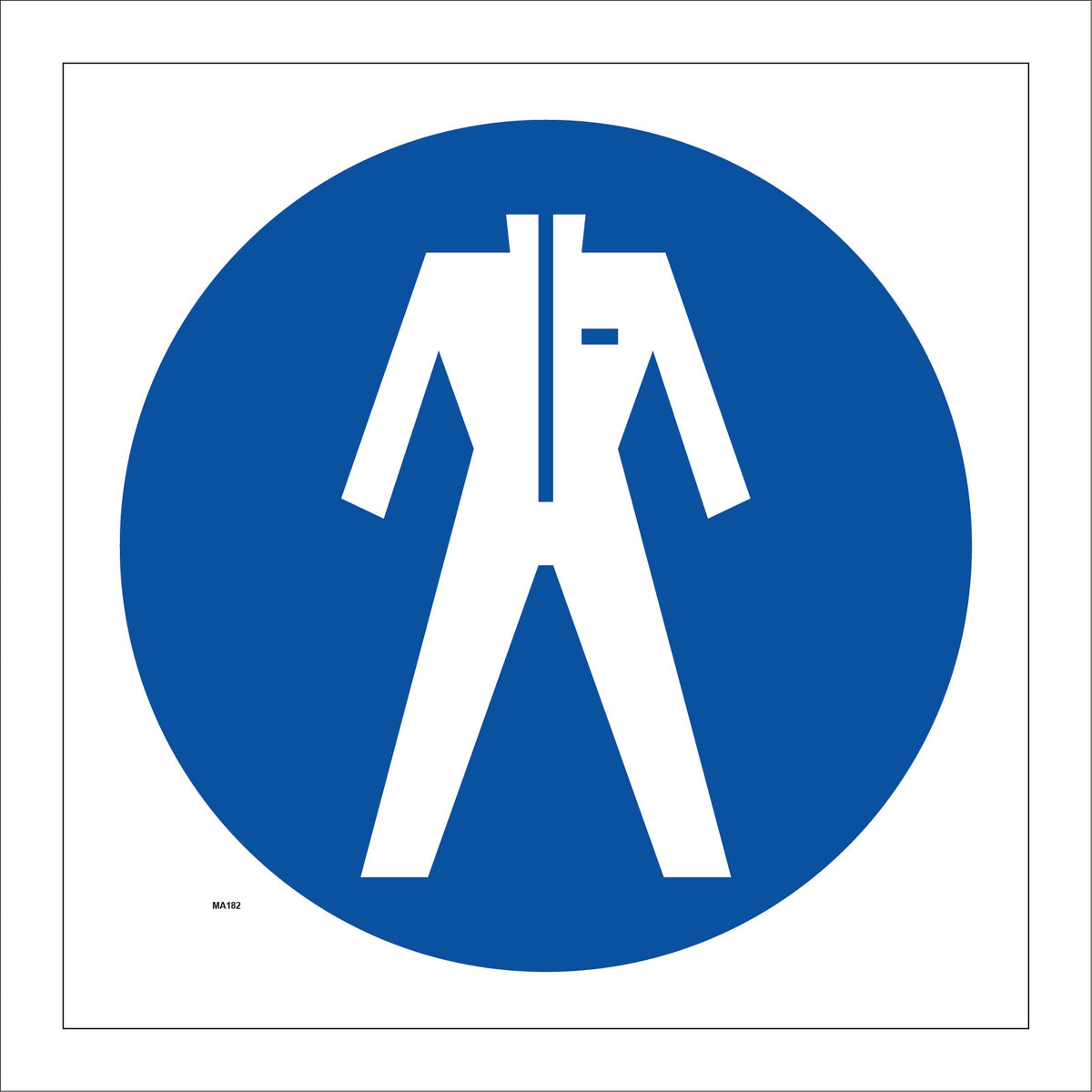 Protective Clothing Sign with Overalls – PWDirect