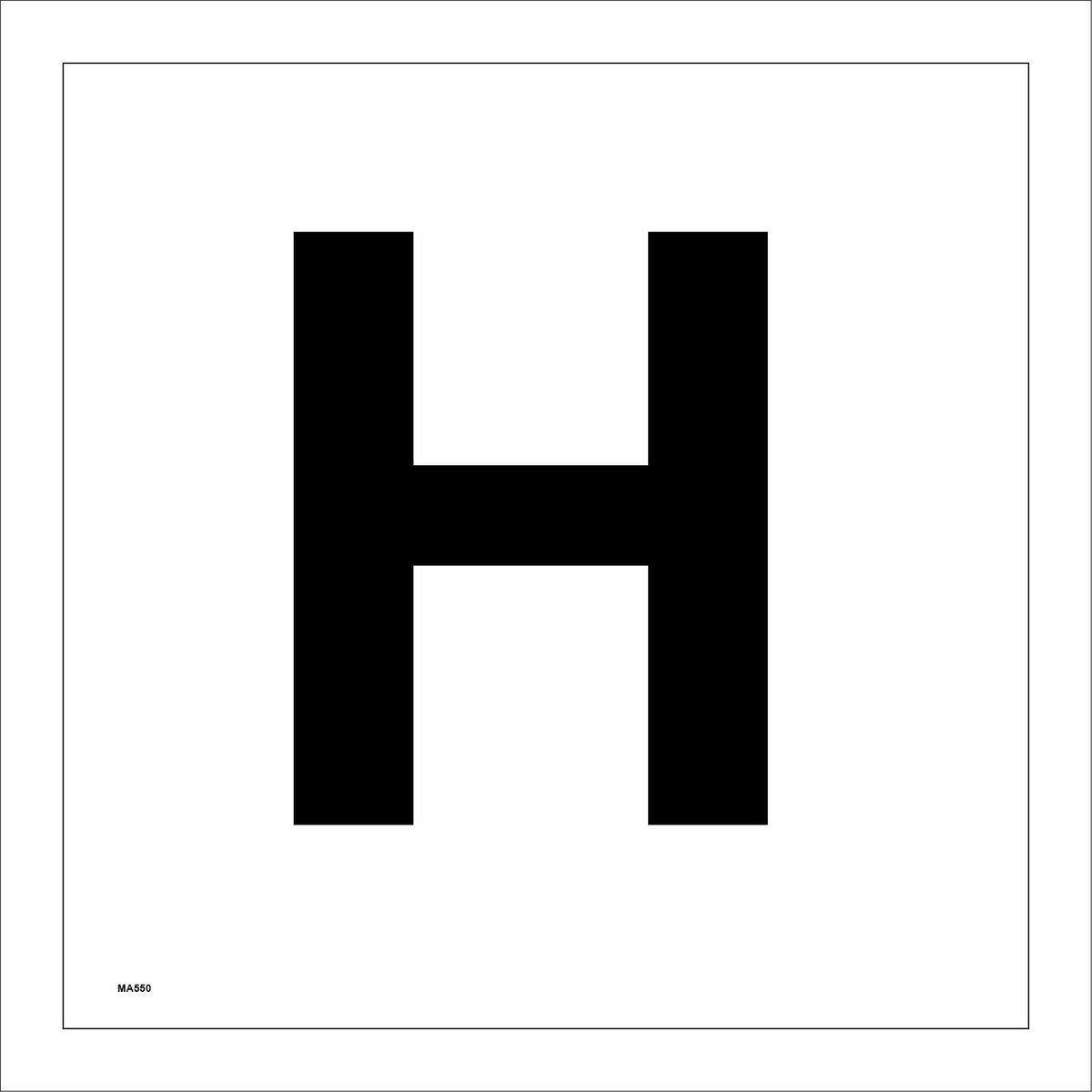 Letter Character H Warehouse Shelving Factory Storeroom Alphabet Sign ...