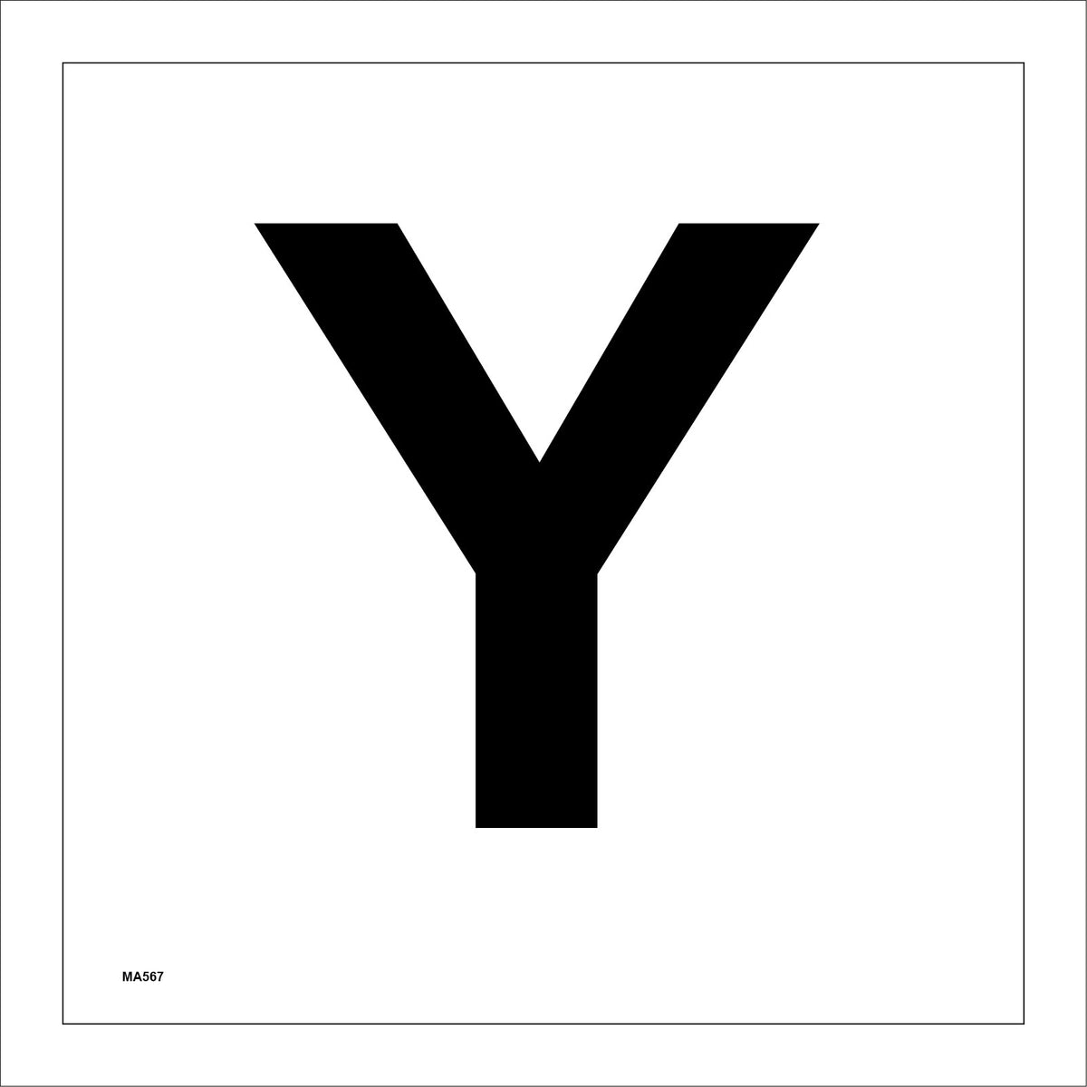 Letter Character Y Warehouse Shelving Factory Storeroom Alphabet Sign ...