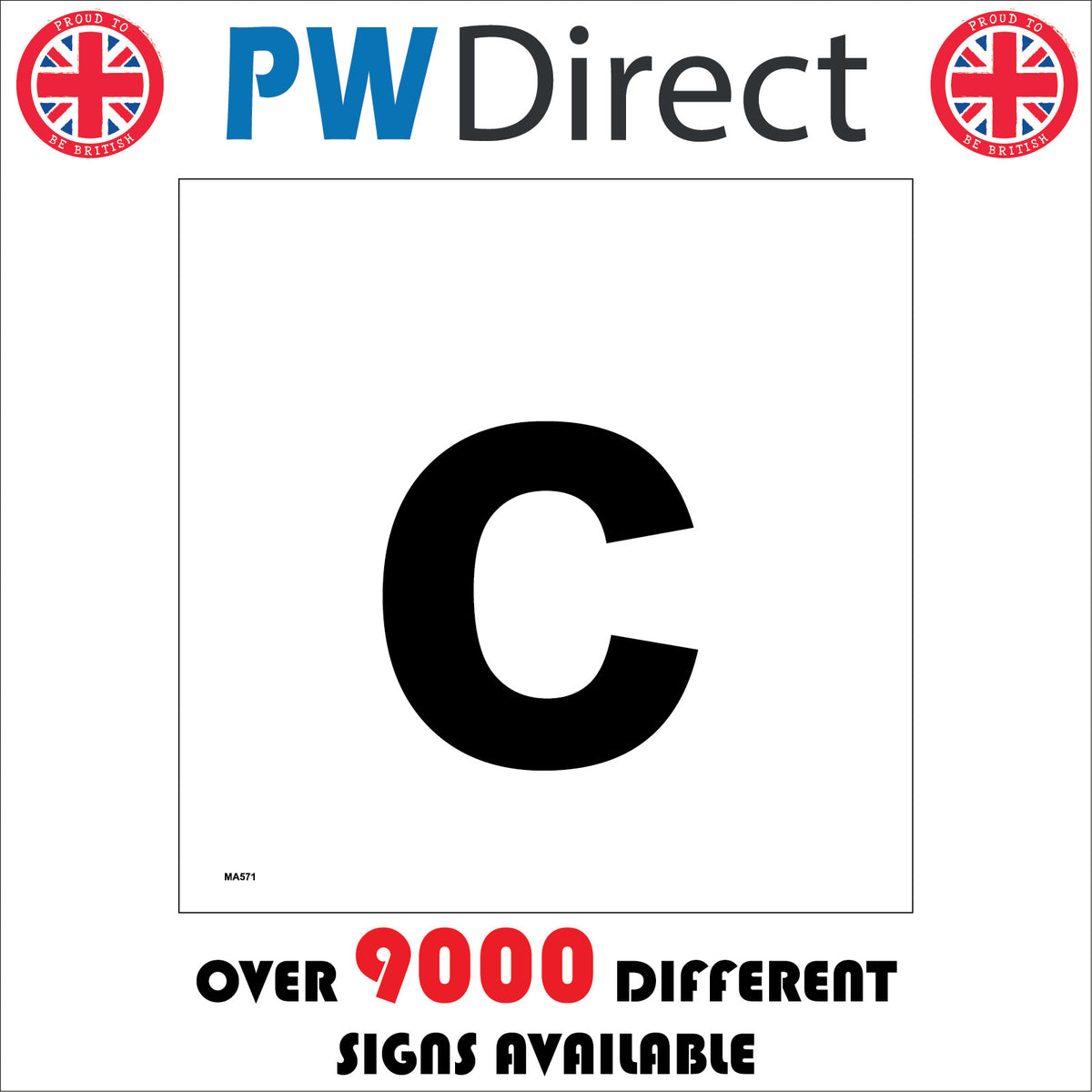 Letter Character c Warehouse Shelving Factory Storeroom Alphabet Sign ...