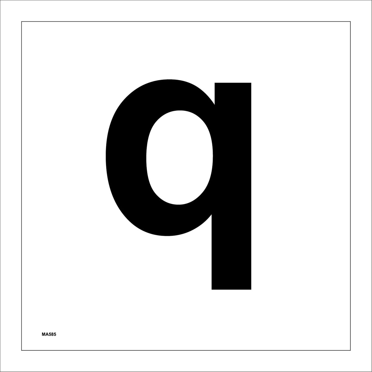 Letter Character q Warehouse Shelving Factory Storeroom Alphabet Sign ...