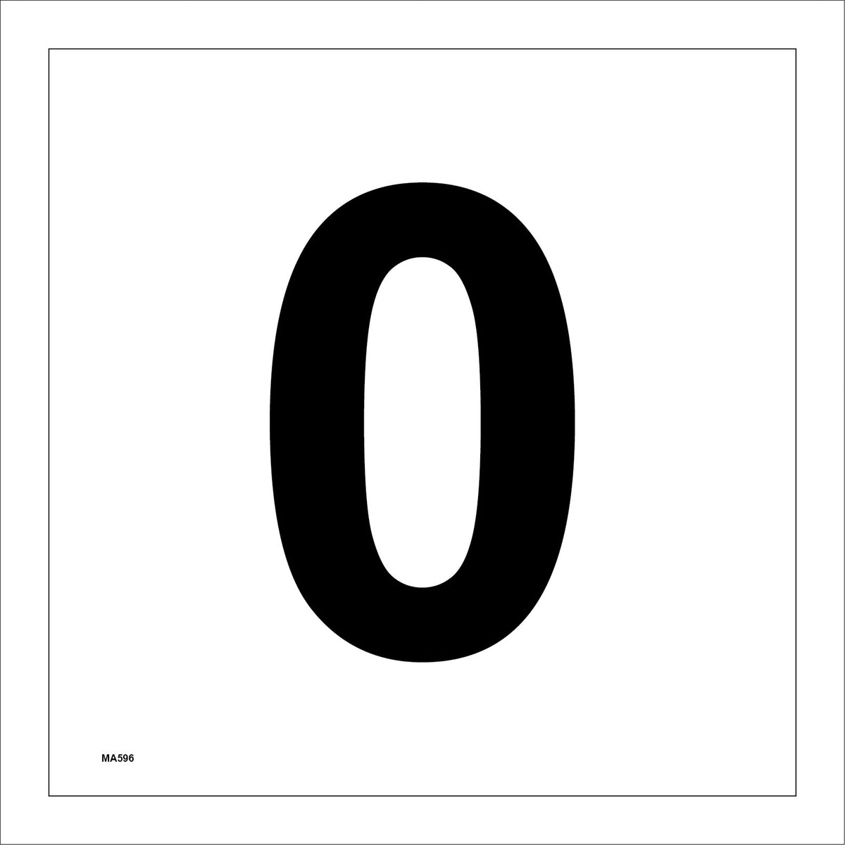 Letter Character 0 Warehouse Shelving Factory Storeroom Number Sign ...