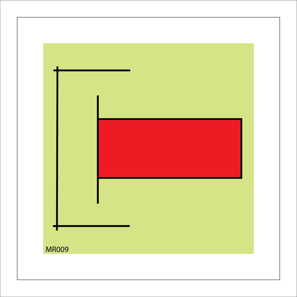 International Shore Connection Sign with Block Lines – PWDirect