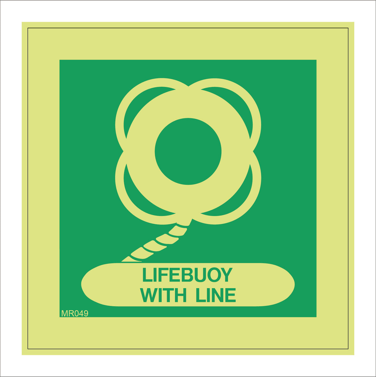 Lifebuoy With Line Sign with Lifebuoy Rope – PWDirect