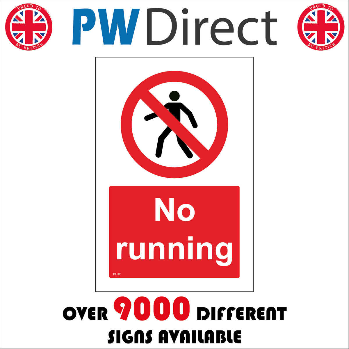 No Running Sign Safe School Notice No Pushing Running Shoving Sliding