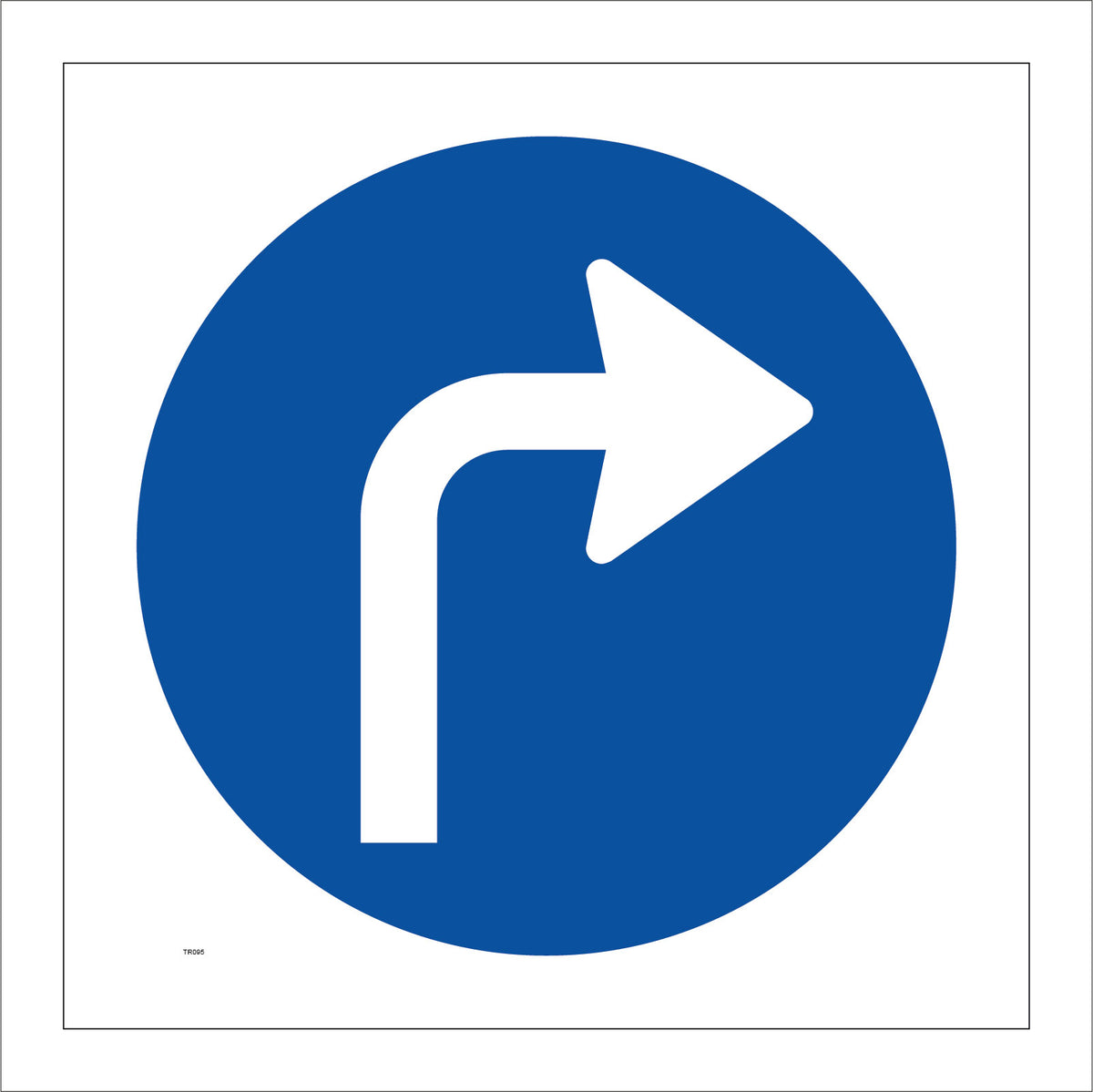 Right Turn Ahead Sign with Arrow – PWDirect