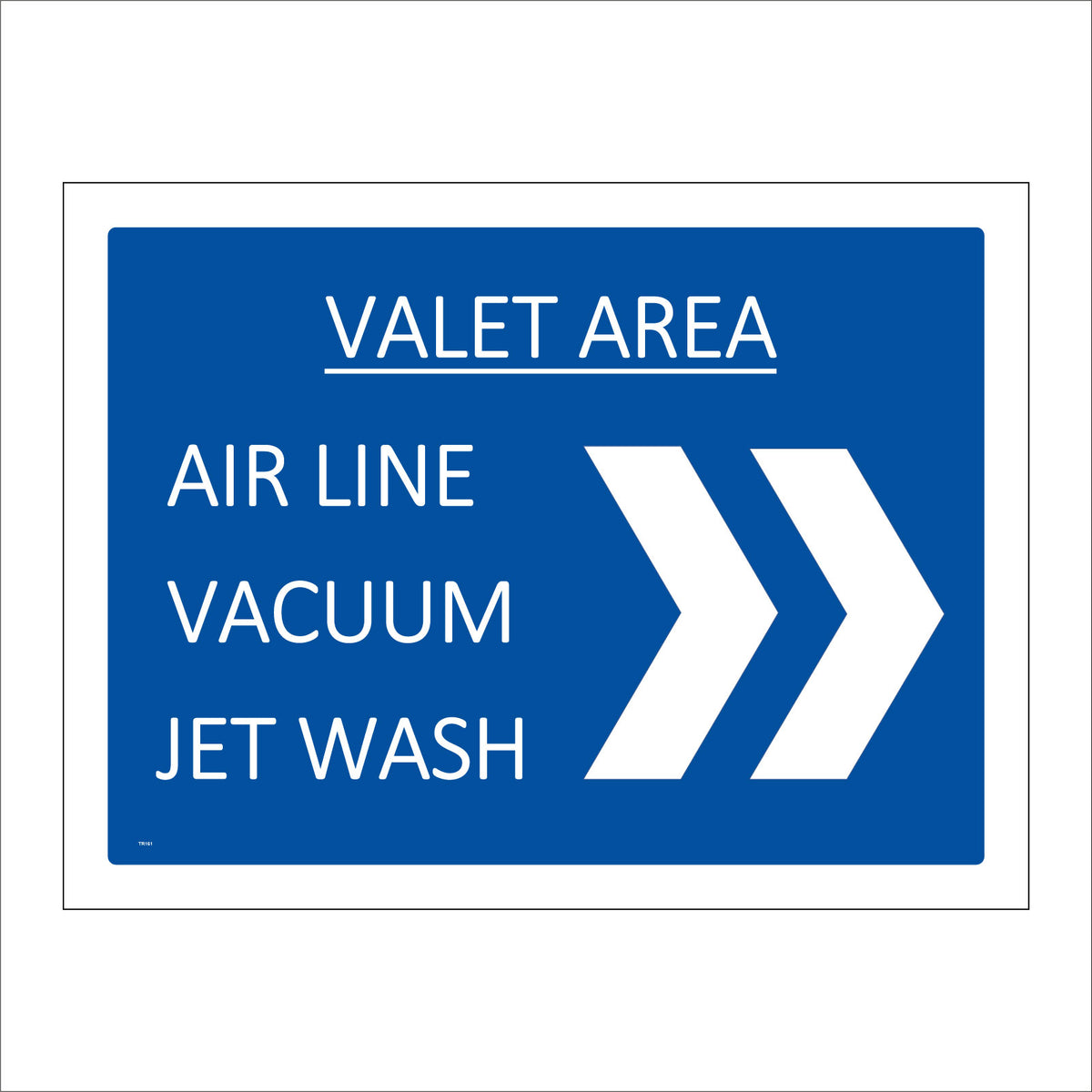 Valet Area Right Sign with Arrows – PWDirect