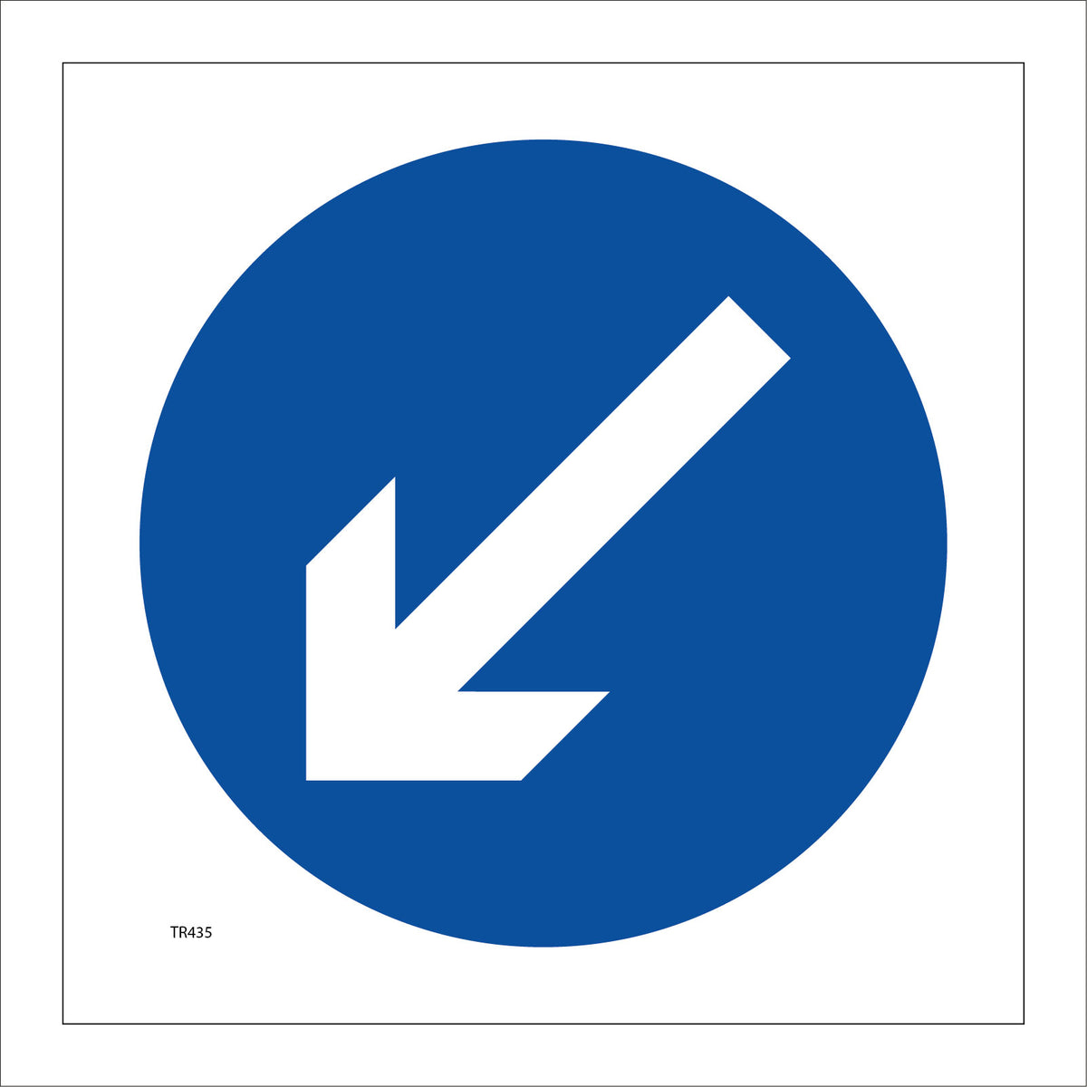 Arrow Bottom Left Diagonal Down Sign with Diagonal Down Arrow Left ...