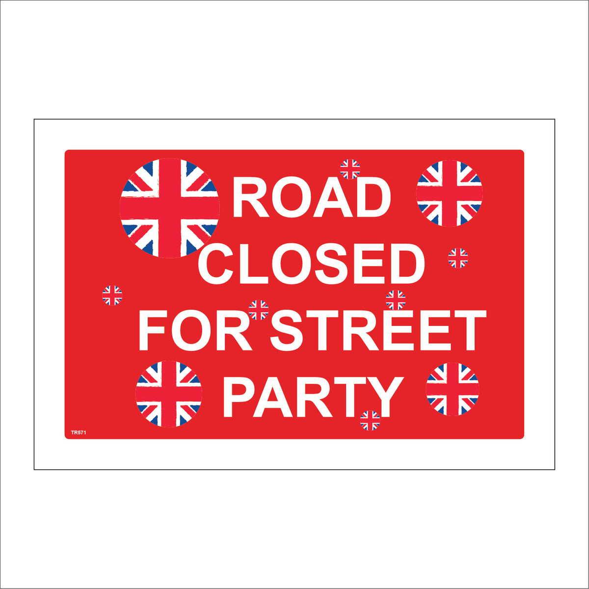 Road Closed For Street Party Union Jack Carnival Fete – PWDirect