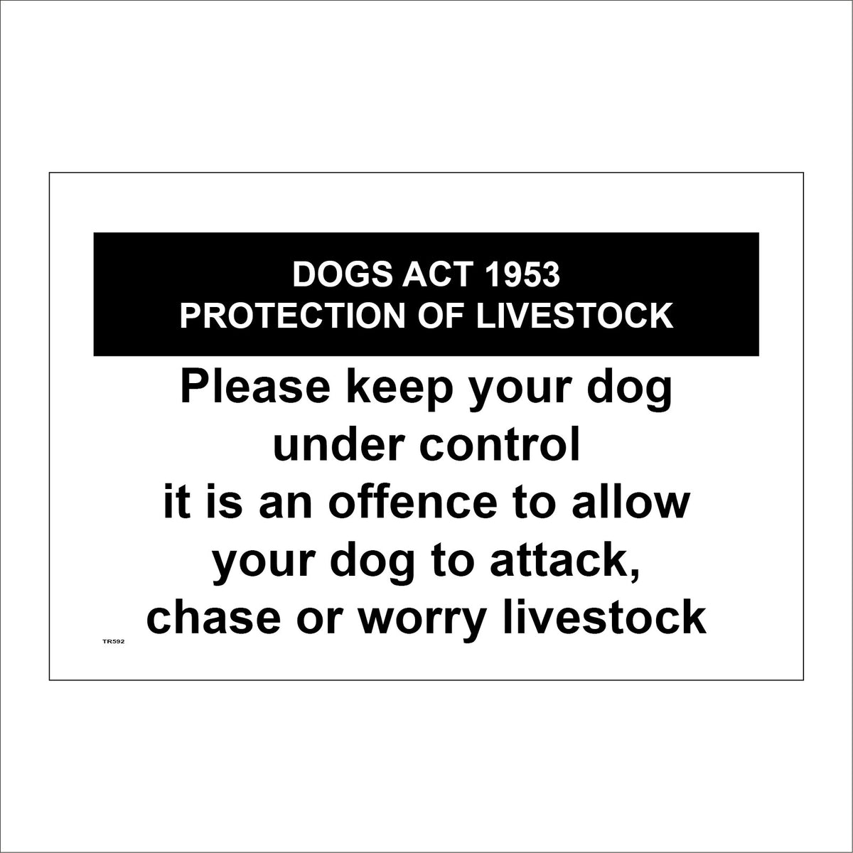 Dogs Act Under Control Offence Worry Chase Livestock – PWDirect