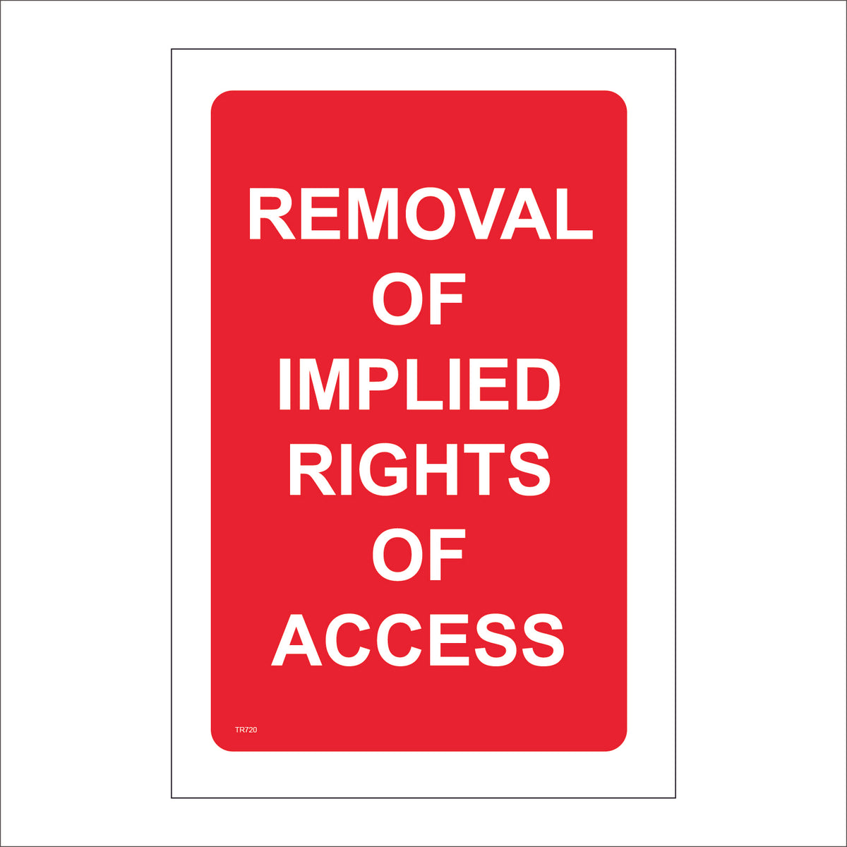Removal Of Implied Rights Of Access – PWDirect