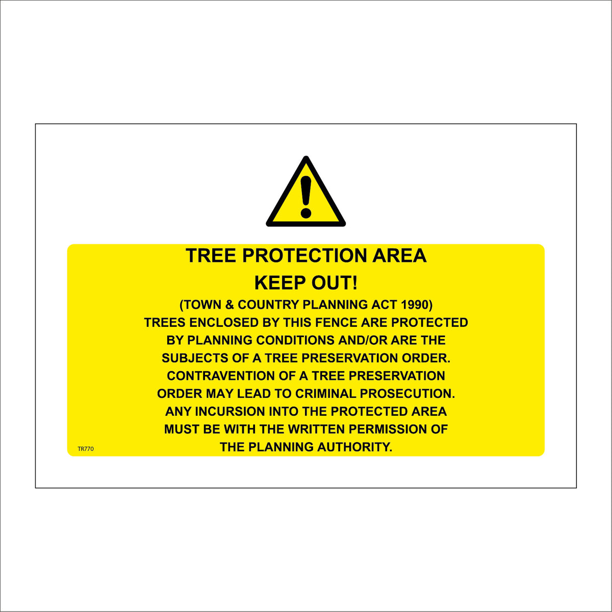 Tree Protection Area Keep Out TPO Preservation – PWDirect