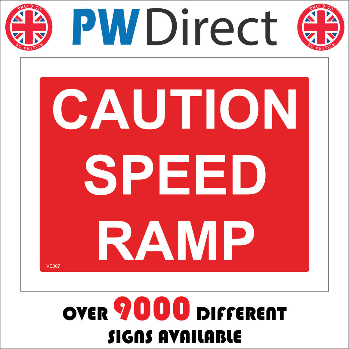 Caution Speed Ramp Sign – PWDirect