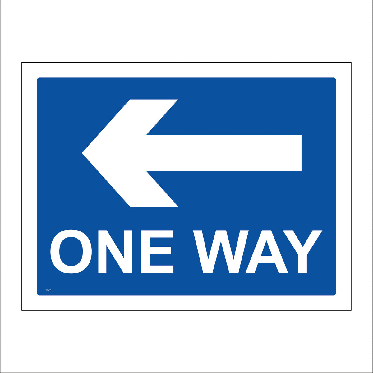 One Way Left Sign with Arrow – PWDirect