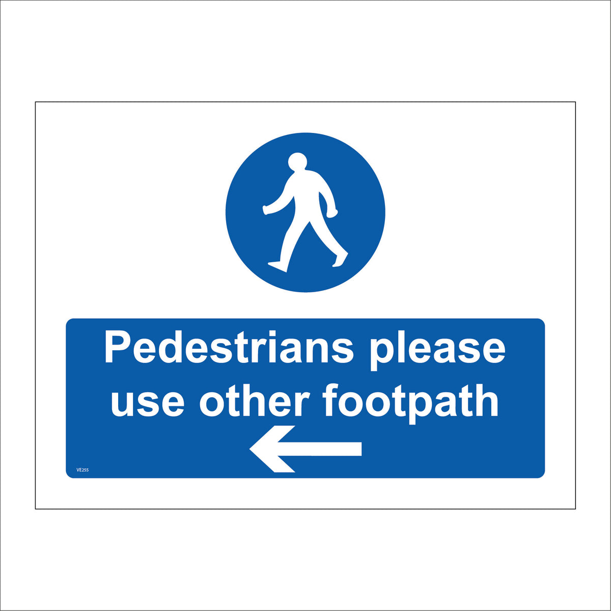 Pedestrians Please Use Other Footpath Left Arrow – PWDirect