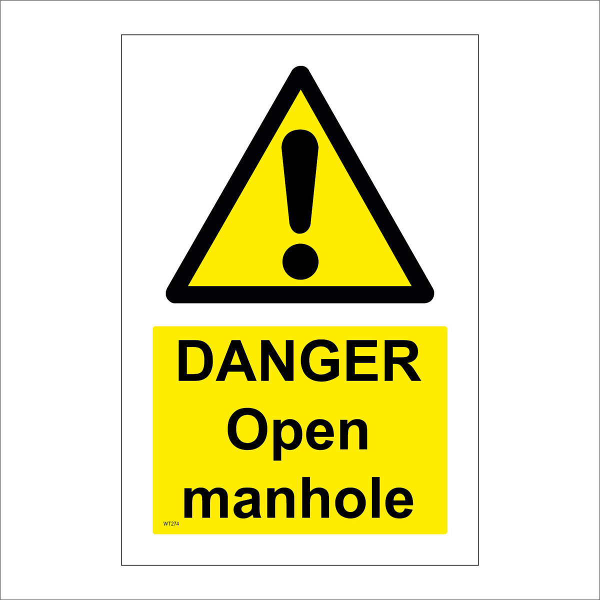 Danger Openn Manhole – PWDirect