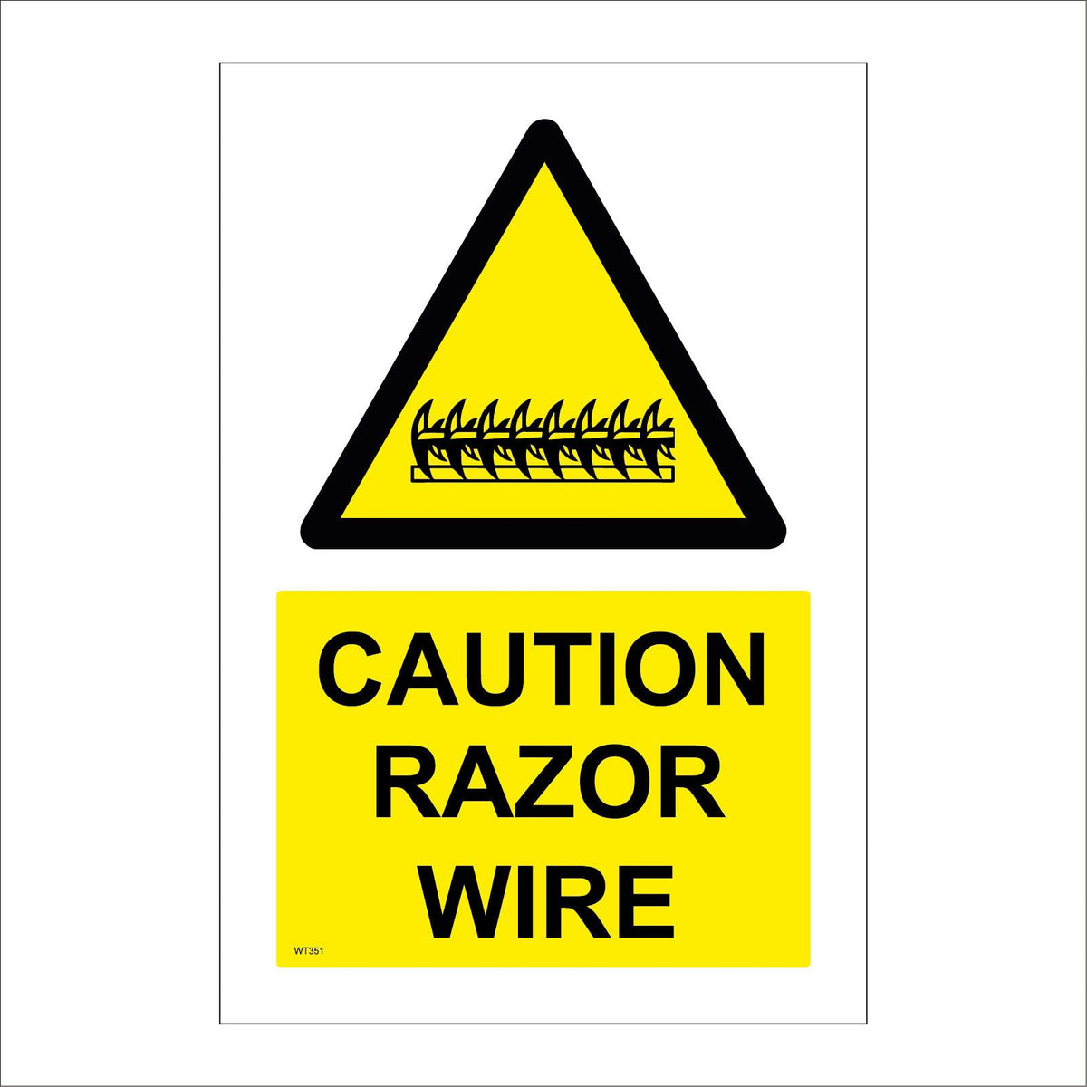 Caution Razor Wire – PWDirect