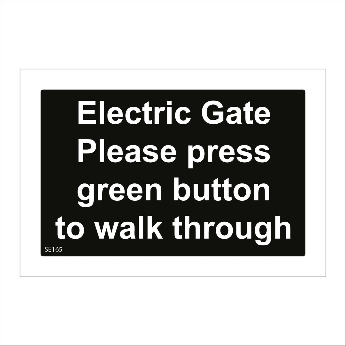 Electric Gate Please Press Green Button Walk Through – PWDirect