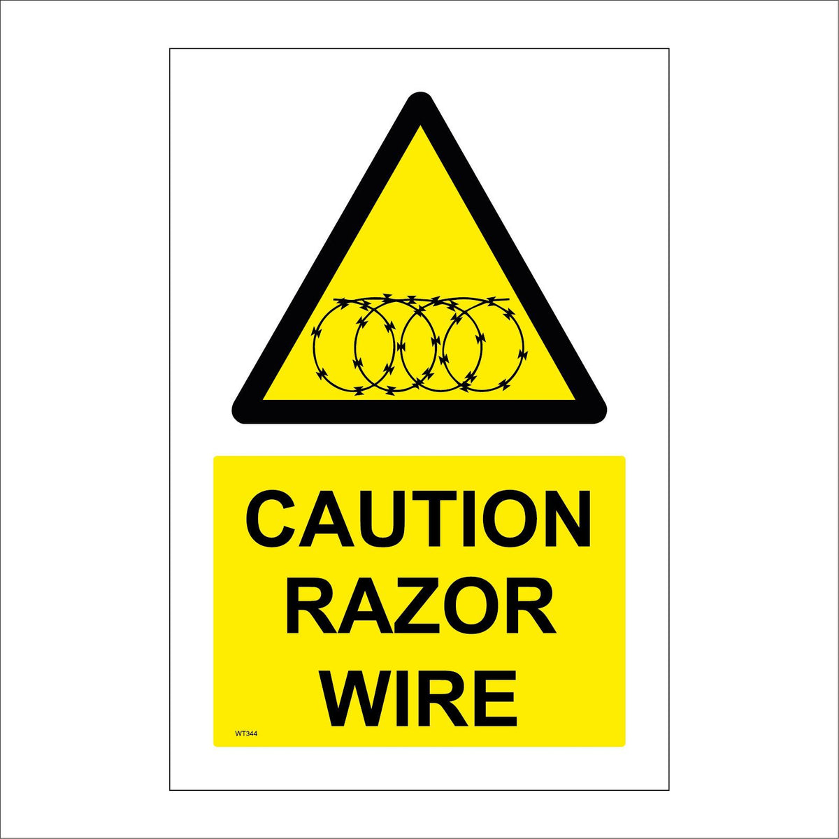Caution Razor Wire – PWDirect