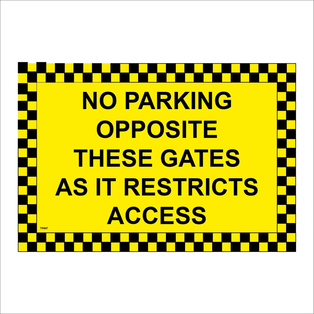 No Parking Opposite Gates Restricts Access – PWDirect