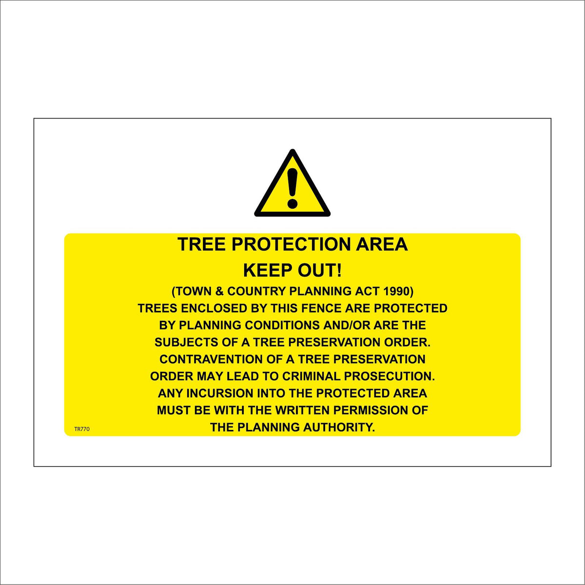 Tree Protection Area Keep Out TPO Preservation – PWDirect