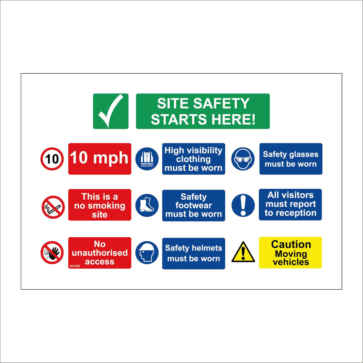 Site Safety Board Unauthorised Access Footwear PPE Speed – PWDirect