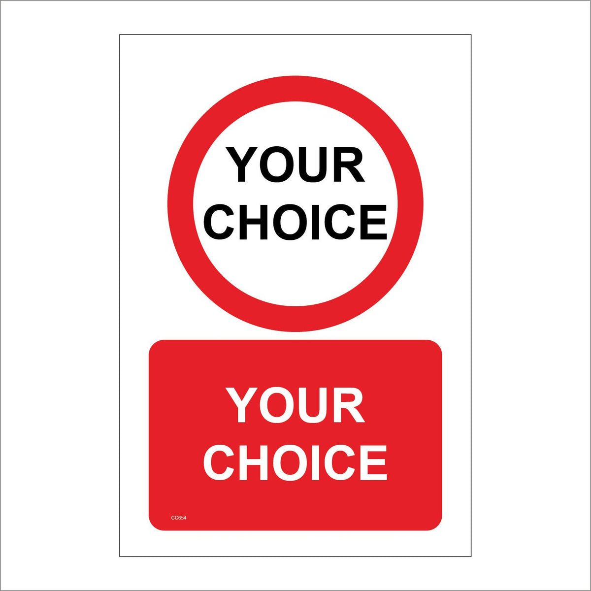 Your Choice Logo Image Symbol Design Custom Create Words, CC654 – PWDirect