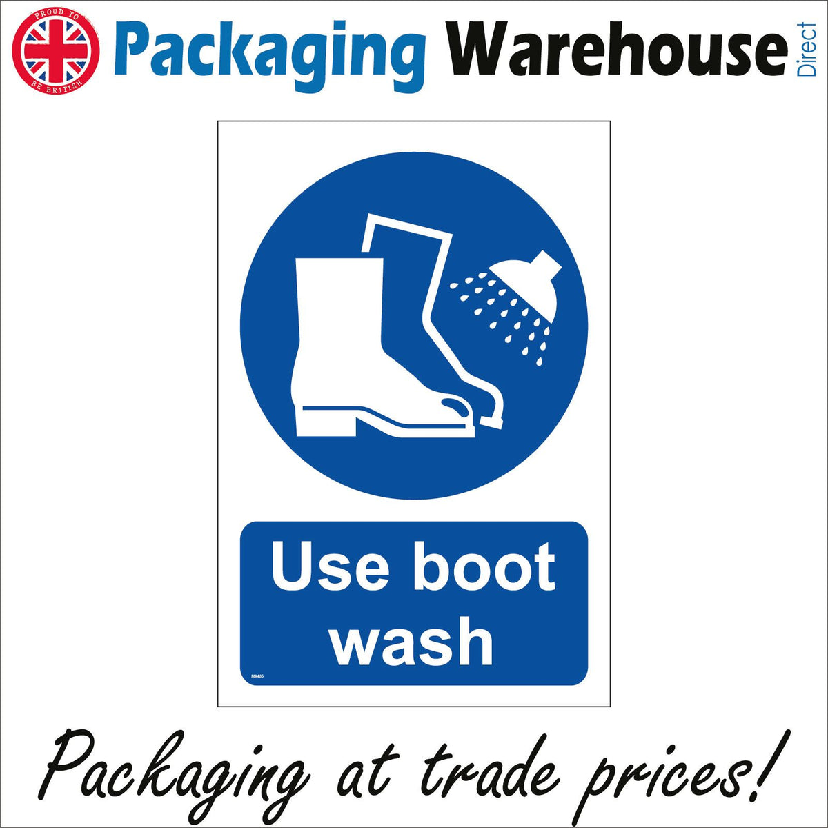Use Boot Wash Sign with Circle Boots Spray – PWDirect