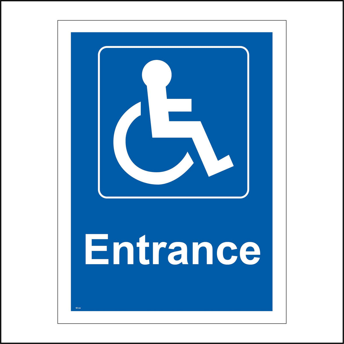 Disabled Entrance Sign with Disabled Logo – PWDirect