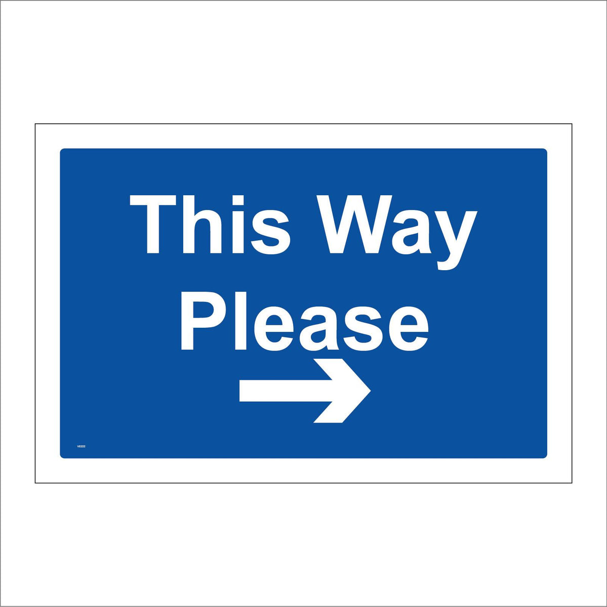 This Way Please Right Arrow Sign with Right Arrow – PWDirect
