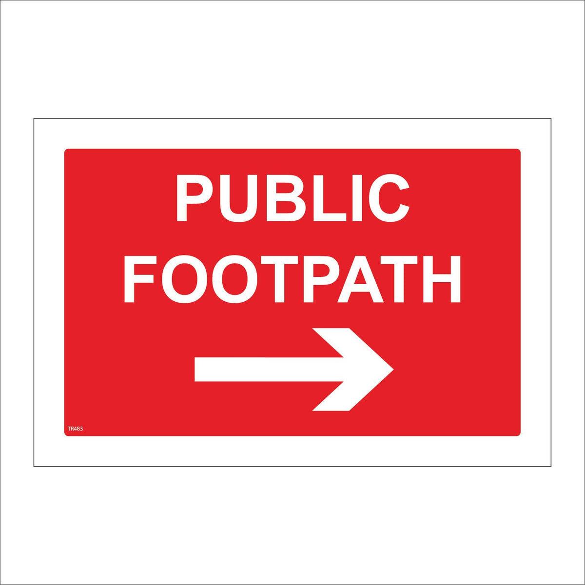 Public Footpath Right Arrow – PWDirect