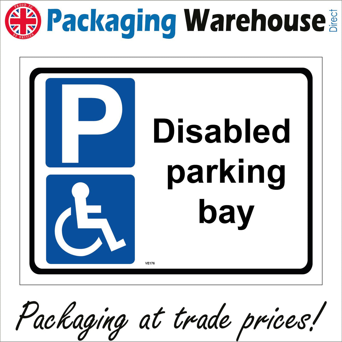 Disabled Parking Bay Sign with Disabled Logo – PWDirect